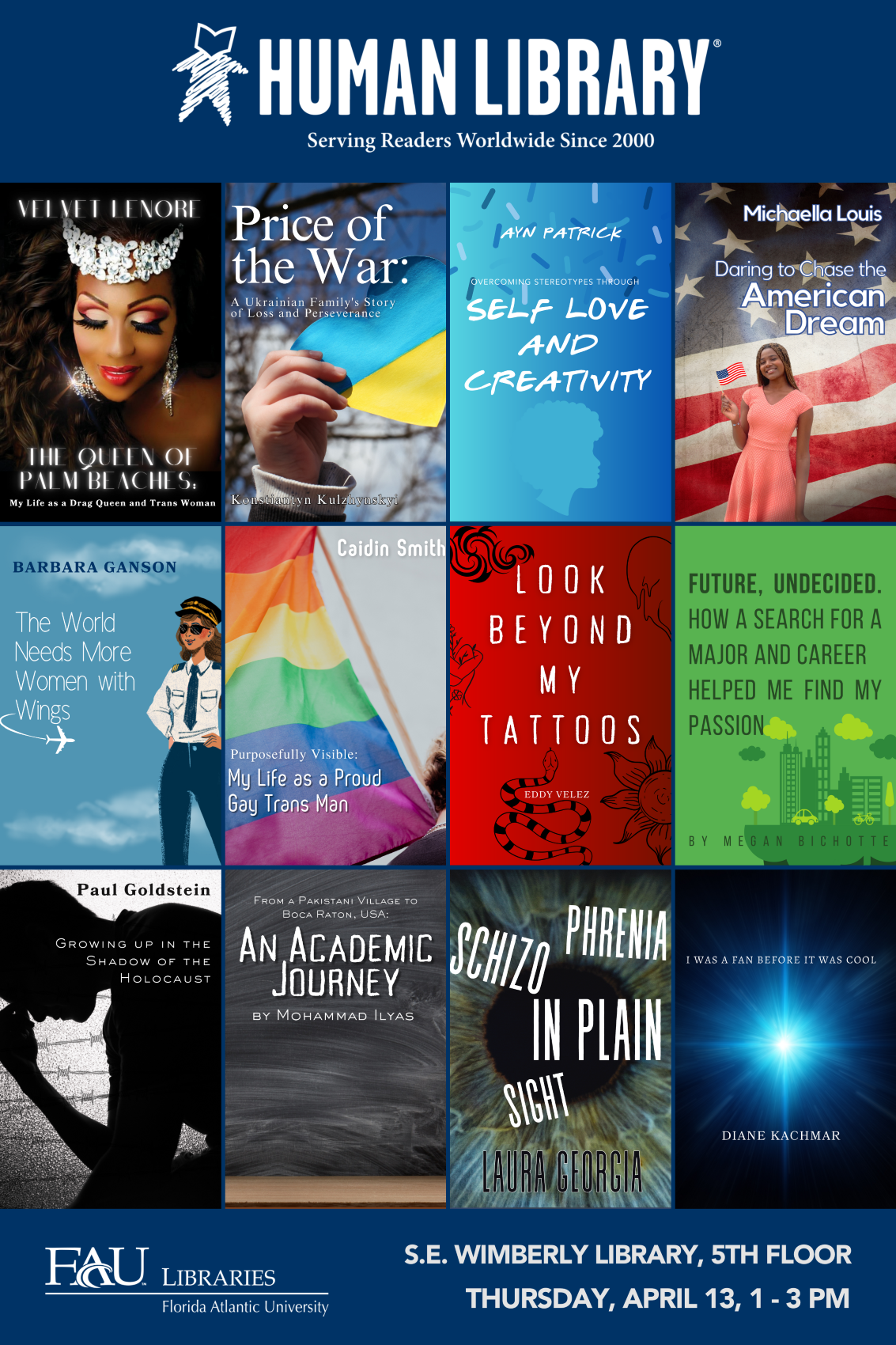 Unjudge Someone: Join the Human Library Event at FAU Libraries | FAU Libraries